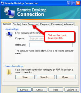 Share your local drives with a Remote Desktop Connection